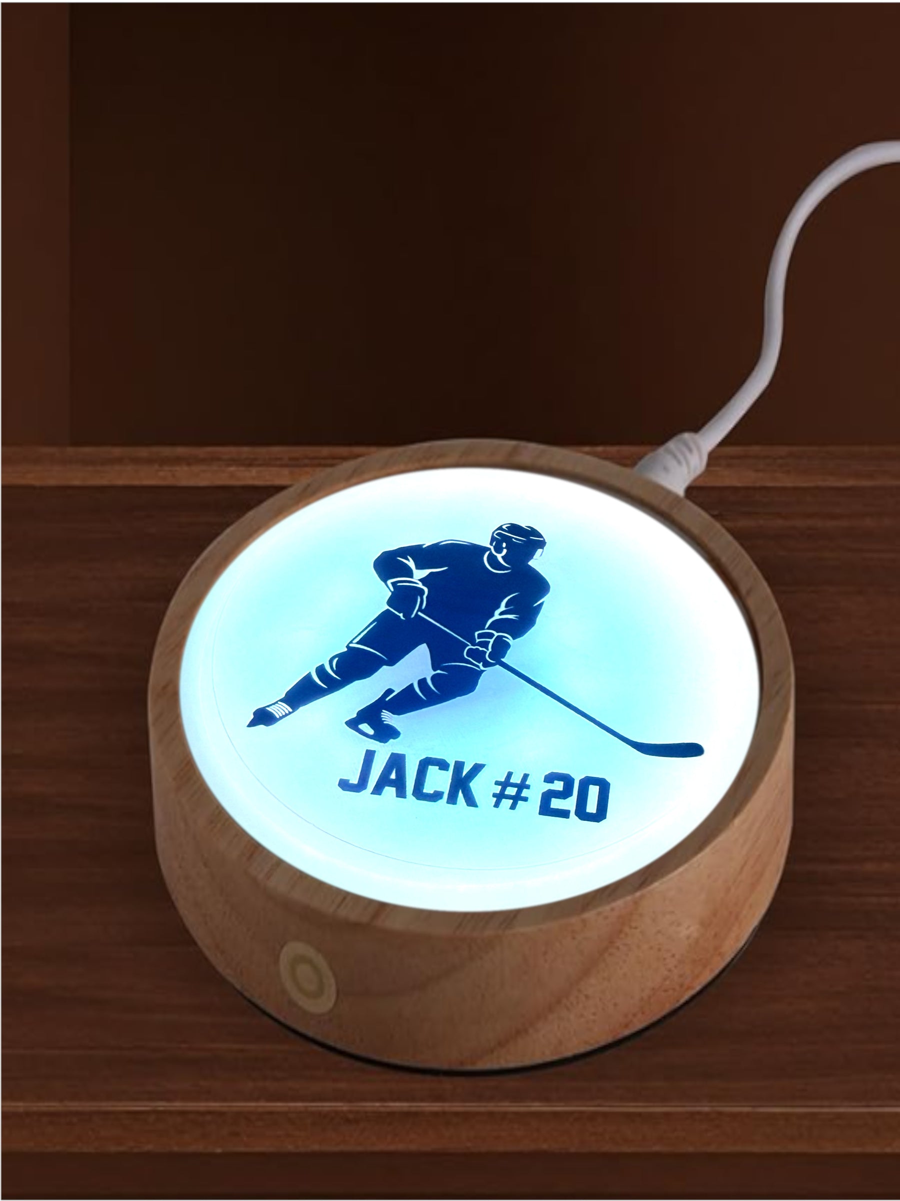 Custom Night Light – Laces and Fire